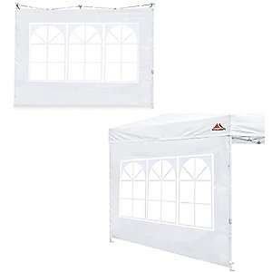SCOCANOPY Sidewall for 10x10 Canopy Frame, 2 Pieces Sunwalls Only,White