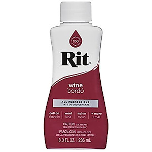 Rit All-Purpose Liquid Dye, Wine 8 Fl Oz
