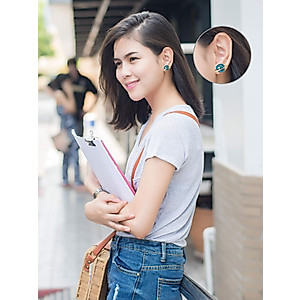 8 Pairs Moon Star Earth Planet Earrings Asymmetrical Vintage Bohemian Earrings Dangle Pendant Earrings Drop Hook Earrings Jewelry for Women