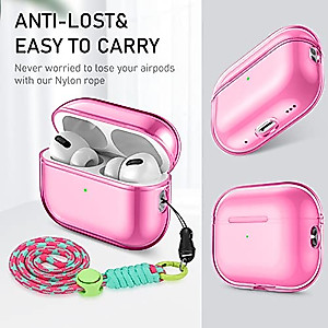 Valkit Compatible Airpods Pro 2nd Generation Case Clear, Soft TPU AirPods Pro 2 Case Transparent Protective Shockproof with Lanyard for Women Men iPods Pro 2 Case for Airpods Pro 2 Charging Case