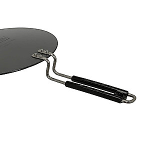 Vinod 220cm Black Pearl Concave Hard Anodized Tawa, 8.5-Inch