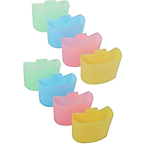 Set of 8 Tea Bag Holders that Hang Onto Your Cup! - Keeps Your Table Clean and Your Teabag Close! - Hangs Right on the Side of Your Cup! (8)