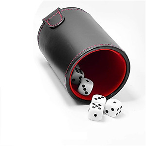 BESTOYARD Double Layers Dice Box Velvet Silence KTV Bar Dice Storage Cup (Without Dice)