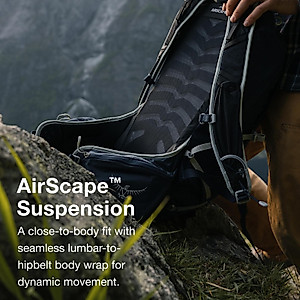 Osprey Tempest 40L Women's Hiking Backpack with Hipbelt, Stealth Black, WM/L