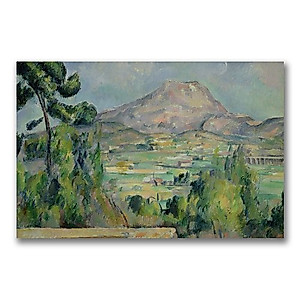 Montagne Sainte-Victoire III by Paul Cezanne, 16x24-Inch Canvas Wall Art