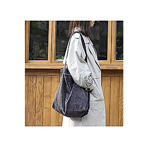 Ulisty Women Large Capacity Corduroy Tote Bag Casual Shoulder Bag Fashion Handbag Shopping Bag Daily Bag green