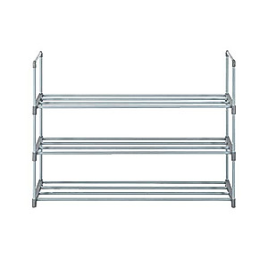 Volowoo Shoe Rack for Entryway, Sturdy & Durable Shoes Rack Storage Shelf,Shoe Rack Shoe Tower Shelf Storage Organizer for Closet Entryway Hallway,Organizer for Shoes (Gray, 3-Tier)