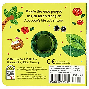 Little Avocado's Big Adventure Finger Puppet Board Book, Ages 1-4
