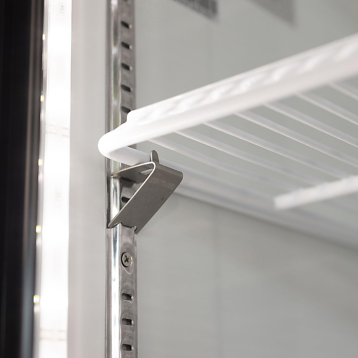 PEAKCOLD 2 Door Upright Commercial Display Cooler - Large Capacity Glass Door Merchandiser Cooler; 45 CU Ft.