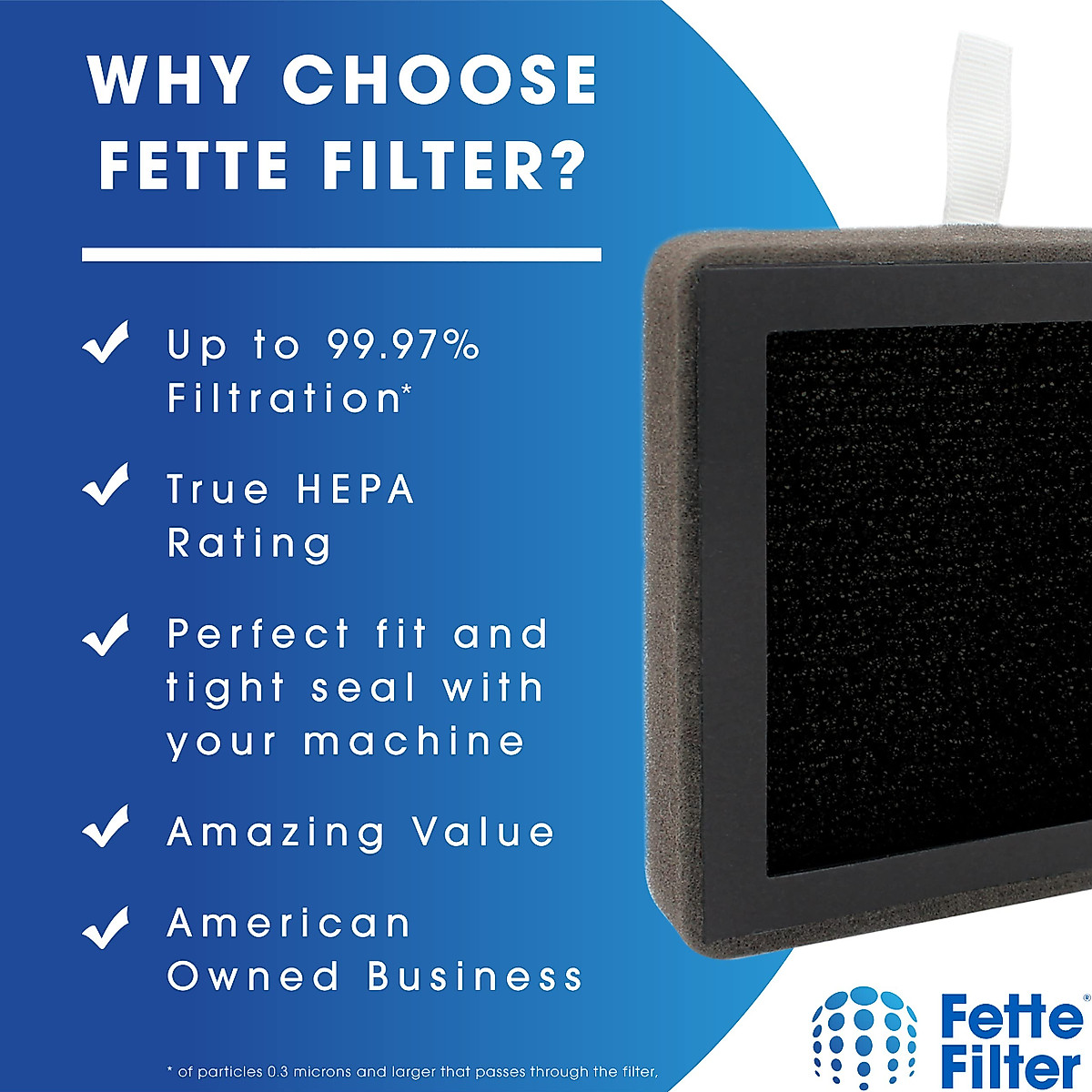 Fette Filter - True HEPA Air Purifier Filters with Activated Carbon Filters Compatible for Potulas Compact Desktop Air Purifier - Pack of 4