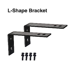 Sound Town 2-Pack 250W Passive Column Array Speakers with 4 X 4” Woofers, Wall-Mount Brackets for Installation, Event, Church, Conference, Lounge, Black (CARPO-V4)