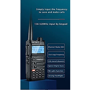 Radtel RT-610 Dual Band GMRS Radio Portable 5w Walkie Talkie with NOAA Scanning and Receiving Ham Two-Way Radio Long Range Handheld