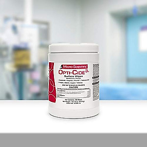 Micro-Scientific Opti-Cide3 Medical Disinfecting Wipes Healthcare Grade Disinfectant Cleaner Surface Wipes - OCW06-100