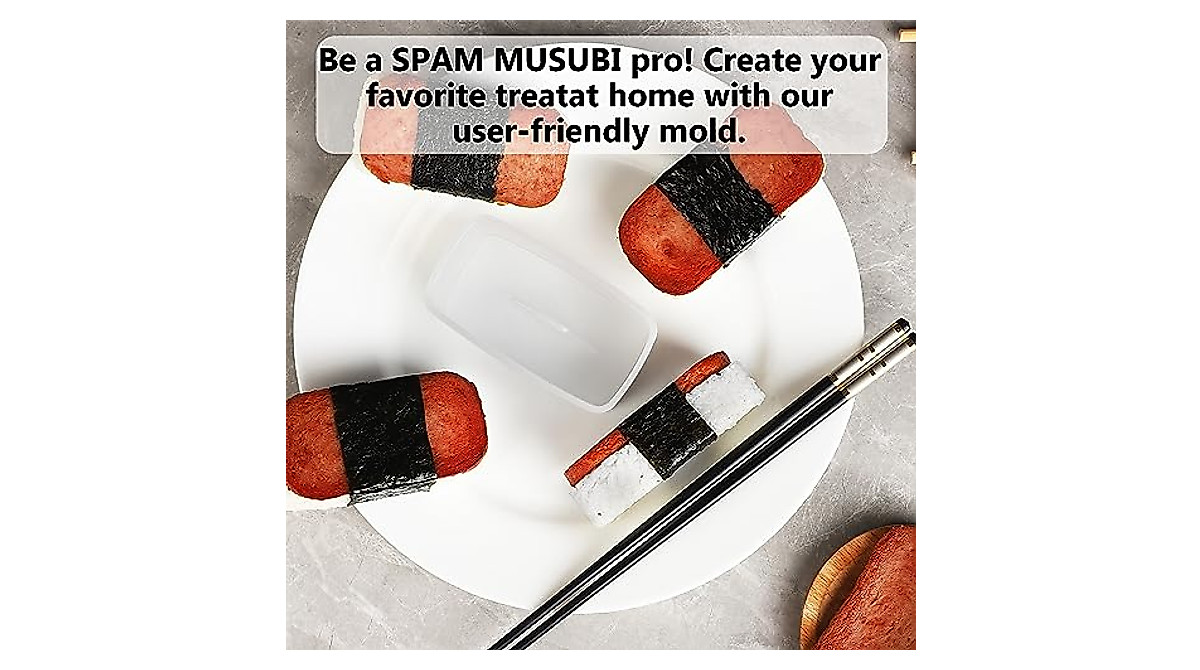 Spam Musubi Mold, Musubi Maker Press 2 Pack with Luncheon Meat Slicer ...