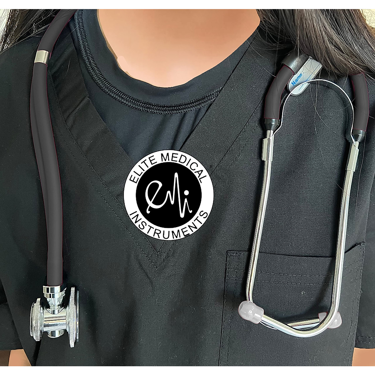 Elite Medical Instruments ESR-112 EMI Sprague Rappaport Dual Head Stethoscope, Black