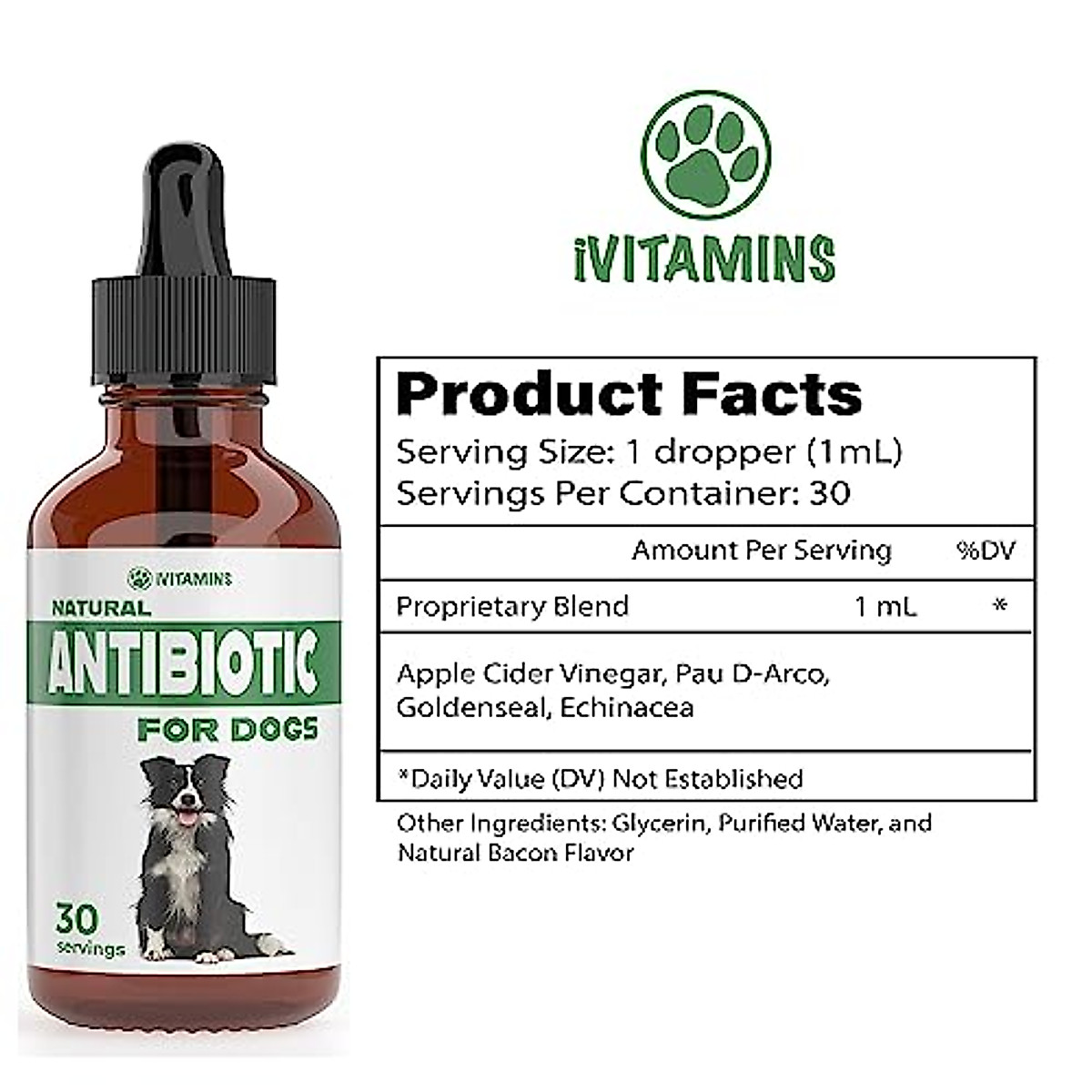 Natural Antibiotics for Dogs | Dog Antibiotics | Supports Dog Allergy Relief | Dog Itch Relief | Dog Allergy Support | Dog Multivitamin | Pet Antibiotics | Dog Antibiotic | 2 Pack: 60 Servings Total