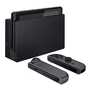 eXtremeRate Firefly LED Tuning Kit for Nintendo Switch Joycons Dock NS Joycon SL SR Buttons Ribbon Flex Cable Indicate Power LED - Red (Joycons Dock NOT Included)