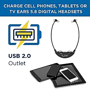 TV Ears Voice Clarifying TV Sound Bar – TV Speaker System for Great Sound and Hearing TV Dialog More Clearly – Compatible with Any Television – Clarifying Audio System for Hearing Impaired TV Viewers