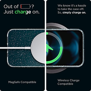 Spigen Liquid Crystal Glitter Designed for iPhone 12 Case (2020) / Designed for iPhone 12 Pro Case (2020). - Crystal Quartz