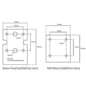 1 Pack 10" BB Clear Whole House Water System Filter Housing 1" NPT Brass Ports w/Pressure Release, Wrench and Bracket