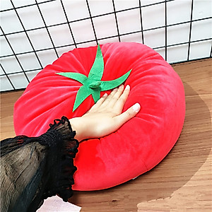 REXCHI Simulation Delicious Tomato Pillow Soft Cute Plush Cushion Office Home Decoration Birthday Gift