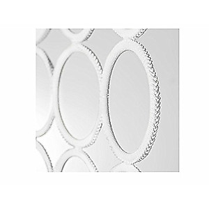 Scarf Ring Hangers,Scarf Hangers Ties Organizer Hangers Racks 28.25", Closet Organizer, Space Saving Hanger for Scarves Belts Tank Tops Accessories 18 Large Rings (3.5in Wide) White