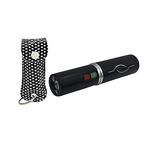 Super Heavy Duty Stun Gun for Self Defense with Bright Led Flashlight, Rechargeable Battery, Nylon Holsters with Belt Loop for Easy Cary (Black B)