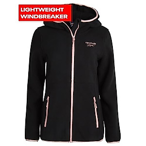 Reebok Women's Jacket - Polar Fleece Sweatshirt Jacket - Lightweight Coat for Women (S-XL), Size Medium, Black