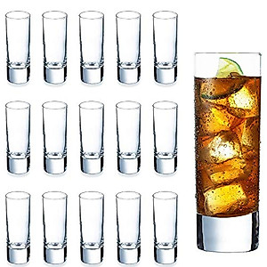 DeeCoo Heavy Base Shot Glass Set Bulk, Whisky Shot Glasses 2 oz, Mini Glass Cups For liqueur, Double Side Cordial Glasses, Tequila Cups Small Glass Shot Cups Set Of 24