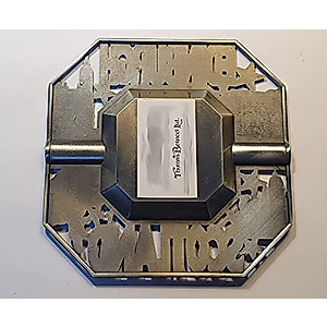 Edinburgh Scotland Metal Ashtray - Castle / Scottish Piper / Highland Cattle / Words in Blue Letters / Souvenir