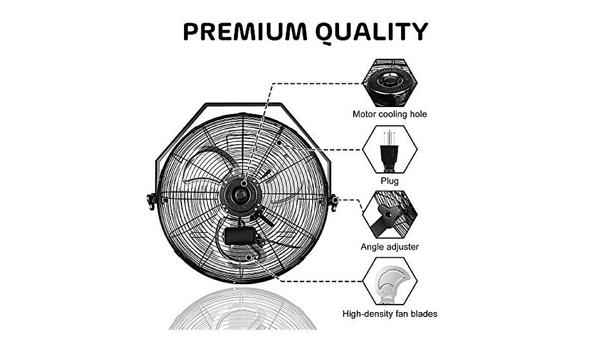 High Velocity 20" Wall Fan - Simple Deluxe 2-Pack