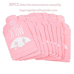 30Pcs Disposable Portable Milk Powder Storage Bag,Safe Antistatic Lightweight Feeding Dried Milk Food Bag(30PCS)