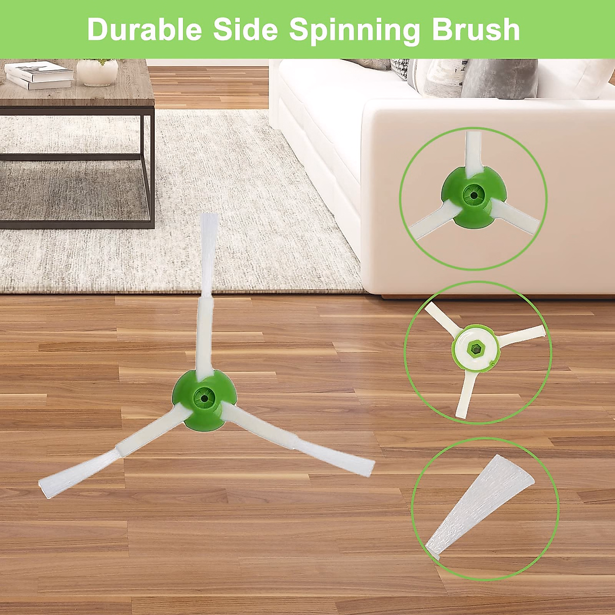 Replacement Parts accessories for Roomba i1+ i7 i7+ i3+ i4+ i6+ i8+ J7+ Plus I & J Plus series Vacuum Cleaner Inclue 4 Roller Brushes & 4 Filters & 4 Side Brushes & 2 Vacuum Bags