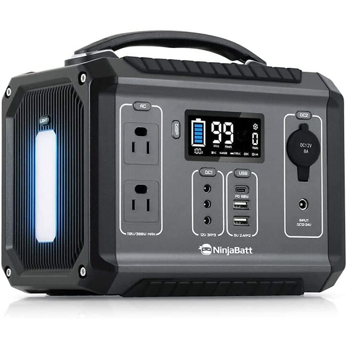 T POWER Car Charger for BLUETTI EB3A EB70 EB70S Rockpals NinjaBatt OKPRO Portable Power Station 200W 250W 300W & 500 Watt Solar Generator Auto ADC Adapter Power Supply