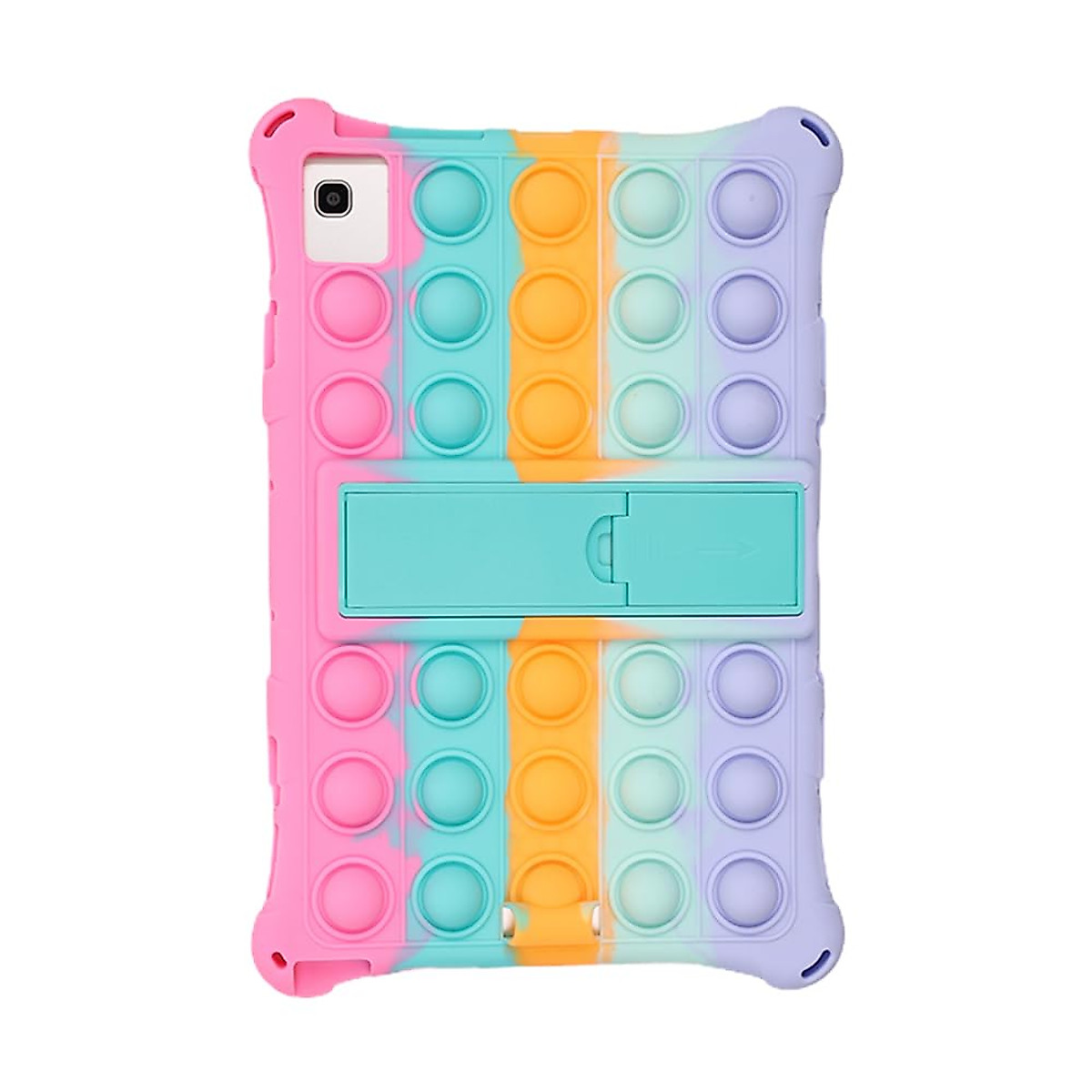 AIJAKO 10.4 Inch Silicone Case for TECLAST T40S Tablet, Protective Cover with Multi-Viewing Angles Stand Pencil Holder for TECLAST T40S/TECLAST T40 Pro/TECLAST T40/TECLAST T40 Plus/T40 5G, Pink Purple