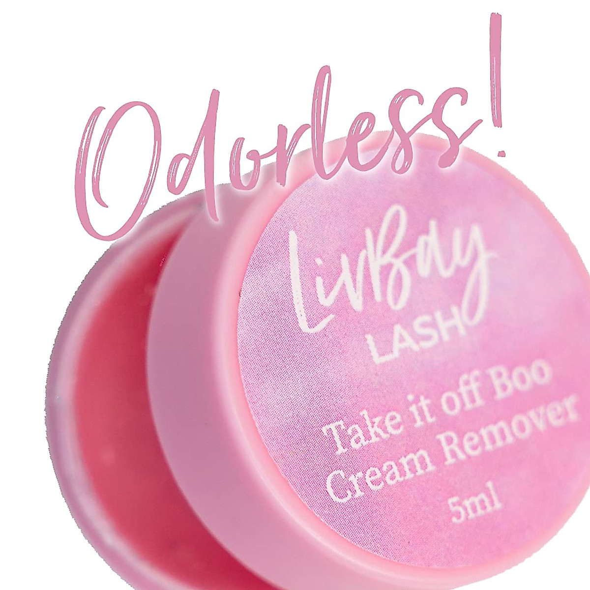 LivBay Lash - Lash Cream Remover | No Scent & Quick Eyelash Adhesive Removal and Dissolver for Sensitive Skin (Professional Use Only)