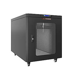 Sysracks 12U 35 inch Depth Soundproof Server Rack Cabinet Quiet Server Cabinet Enclosure Silent Acoustic Server Rack up to 36% Noise Reduction
