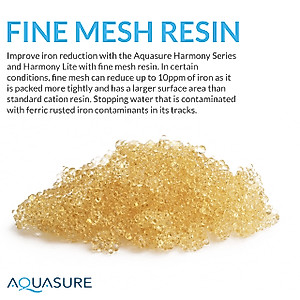 Aquasure Harmony Series Water Softener plus Iron Removal w/Aquatrol Digital Control Head and Premium Grade Fine Mesh Resin (48,000 Grains)