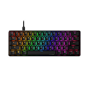 HyperX Alloy Origins 60 - Mechanical Gaming Keyboard - Ultra Compact 60% Form Factor - Tactile Aqua Switch - Double Shot PBT Keycaps - RGB LED Backlit - NGENUITY Software Compatible,Black