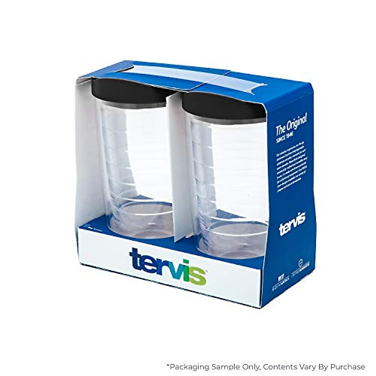 Tervis Mr. Right and Mrs. Always Right Tumbler with Wrap and Assorted Lid 2 Pack 16oz, Clear