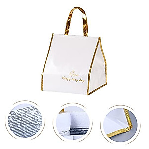 ULTECHNOVO Packing Cold Insulation Portable Plastic Shopping Bags Ice Packs for Lunch Bags Backpacking Food Insulated Bag Food Delivery Bag Insulated Grocery Bag Cake Packing Bag Thermal Bag