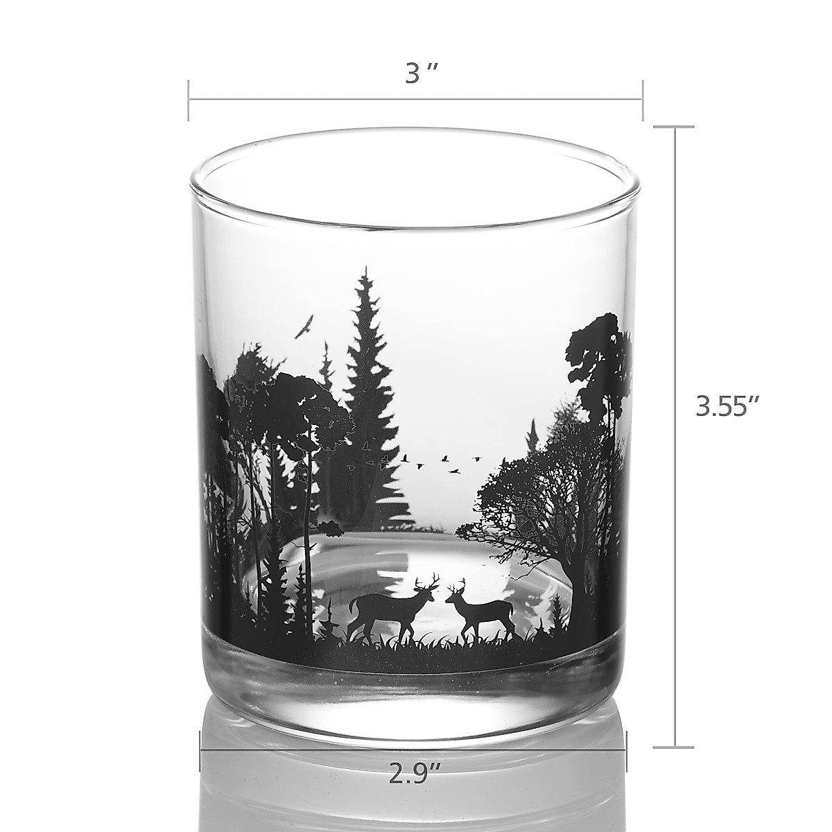 Whiskey Glasses set of 2 glasses bourbon glass Old Fashioned Glasses Barware for Scotch, Bourbon, Liquor and Cocktail Drinks