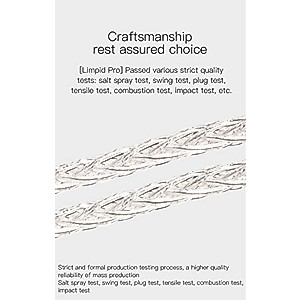 8 Core Silver Earphone Cable 2pin 0.78mm Replacement Cable with 3.5mm Headphone Cable Plug for ES4 ZST ZSN ZS3 ZSR C10 C04 CA4 AS10 ZS10 C12 C16 V80 V90 KB06(2pins 3.5mm)