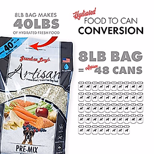 Grandma Lucy's Artisan Pre-Mix Dog Food, Grain Free and Freeze-Dried - 3Lb Bag