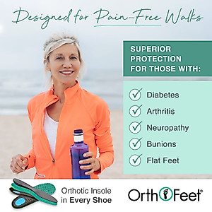 Orthofeet Women's Orthopedic Turquoise Verve Tie-Less Sneakers, Size 7 Wide