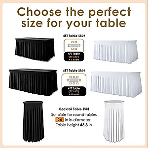 White Table cloth for Rectangle table 6ft Table Cover for 6 foot tables White Table Cover 6ft Spandex Table Covers 6ft Table Skirts for Rectangle Table 6ft White Tablecloth for Rectangle Tables