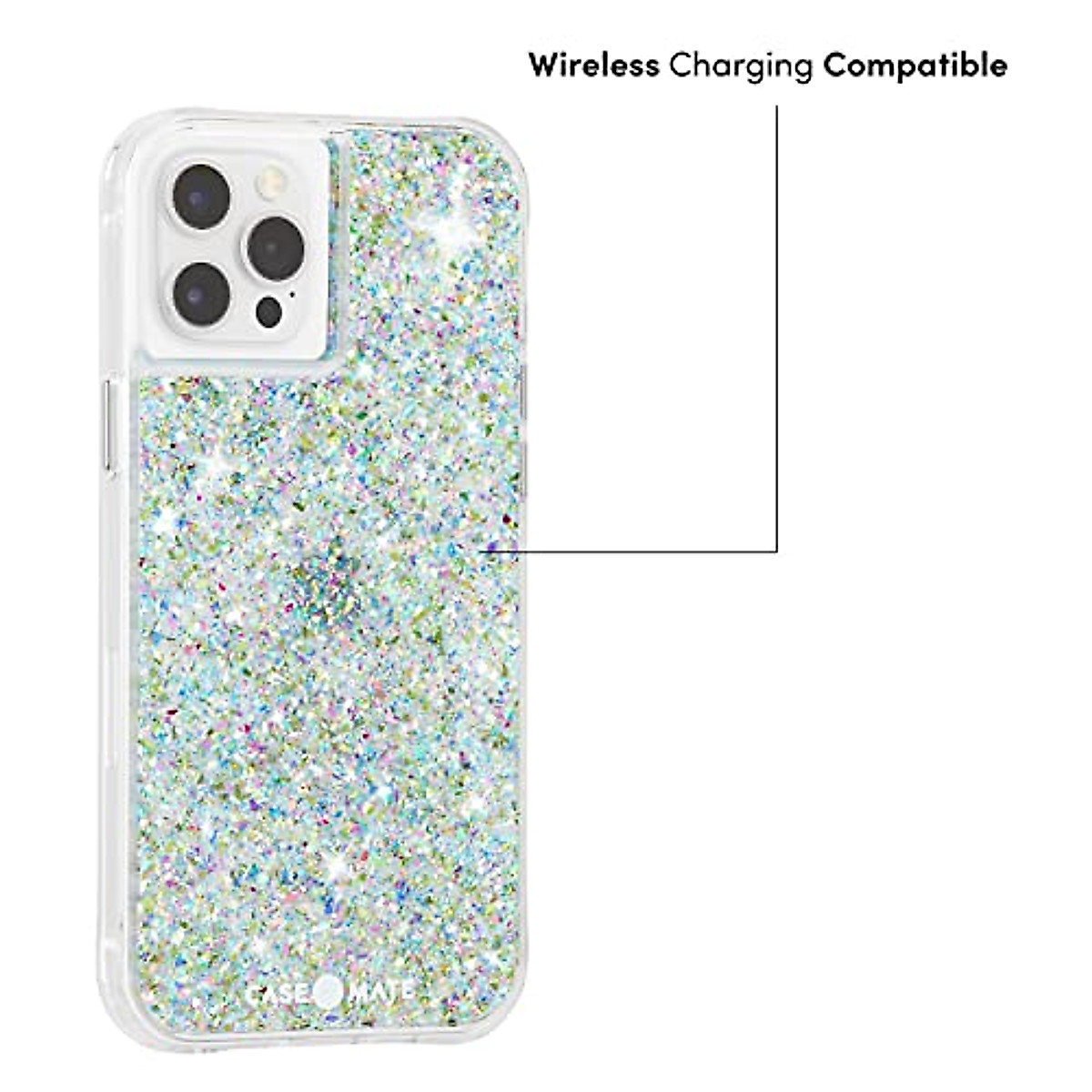 Case-Mate - TWINKLE - Case for iPhone 12 Pro Max (5G) - 10 ft Drop Protection - 6.7 Inch - Confetti