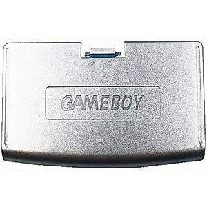 Plastic Battery Cover Door Part for Game Boy Advance GBA Silver Color