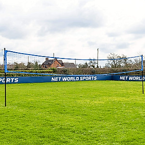 Vermont Portable Volleyball Sets [Beach or Standard] | Volleyball Training Equipment - Volleyball Posts, FIVB Nets, Guy Ropes & Carry Bag | Volleyball Net Outdoor (Pro Set)