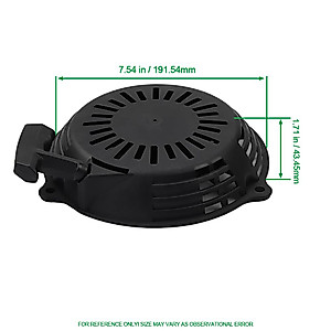 Venseri GCV160 Recoil Starter Assembly fit Honda GC135 GC160 GCV135 EN2000 EN2500 GC160A GC160LA GC160LE GCV135A GCV160A GCV160A0 GCV160LA GCV160LA0 GCV160LE Engine Generator Replace 28400-Z0L-V20ZA